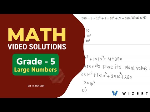 Grade 5 Mathematics Worksheets - Large Numbers worksheet pdfs for Grade 5 - Set 1604395169