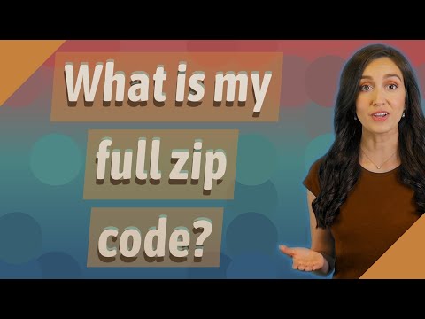 What is my full zip code?