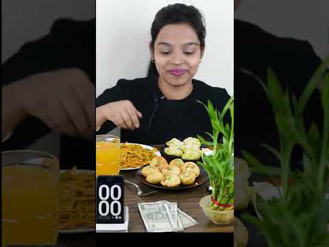 5 MINUTE Momos Panipuri & Chowmein CHALLENGE | 4000 RS CHALLENGE 🤑#shorts #ashortaday #minkutinku
