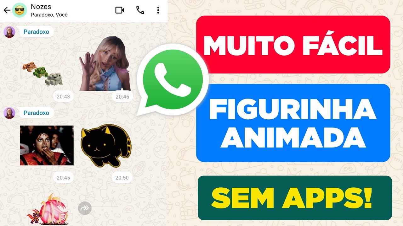 CREATE ANIMATED WHATSAPP STICKERS VERY EASY! NEW WHATSAPP ANIMATED STICKERS FEATURE WITHOUT APPS!