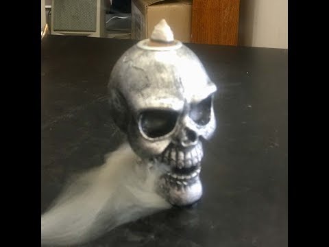 Backflow incense burner- skull