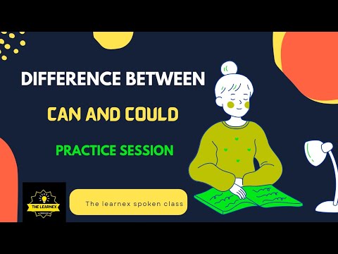 Difference between can and could||How to use can and could @Thelearnexspokenclass