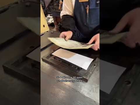 Letterpress printing for the U.S. Open Cup Final