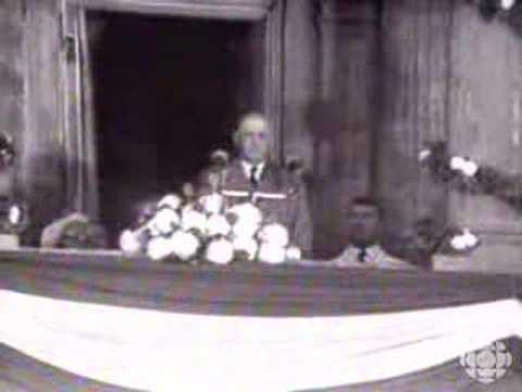 Vive le Québec libre! - Charles de Gaulle