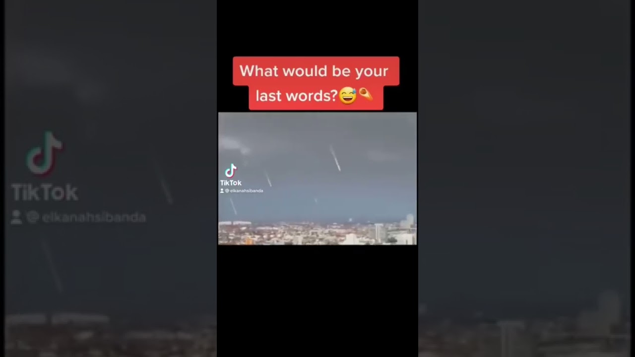 What would be your last words ? 😅☄️