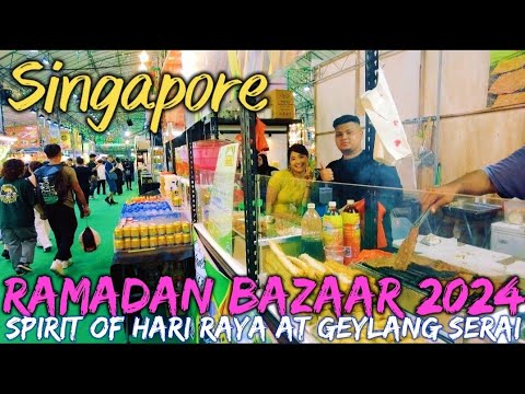 Experience Ramadan Bazaar 2024 & Dazzling Street Light-Up at Geylang Serai [4K Ultra HD].