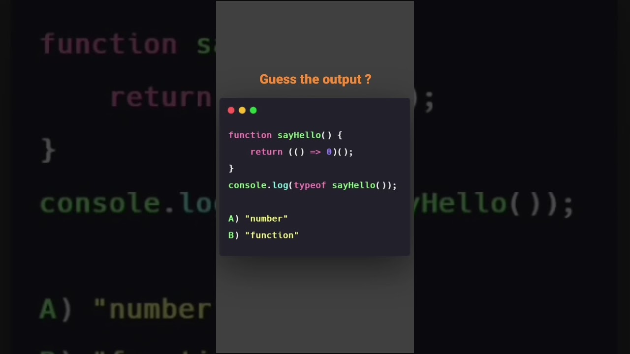 javascript Question?? #coding #pythonanddjangofullstackwebdeveloper #programminglanguage
