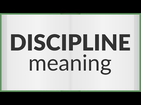 Discipline | meaning of Discipline