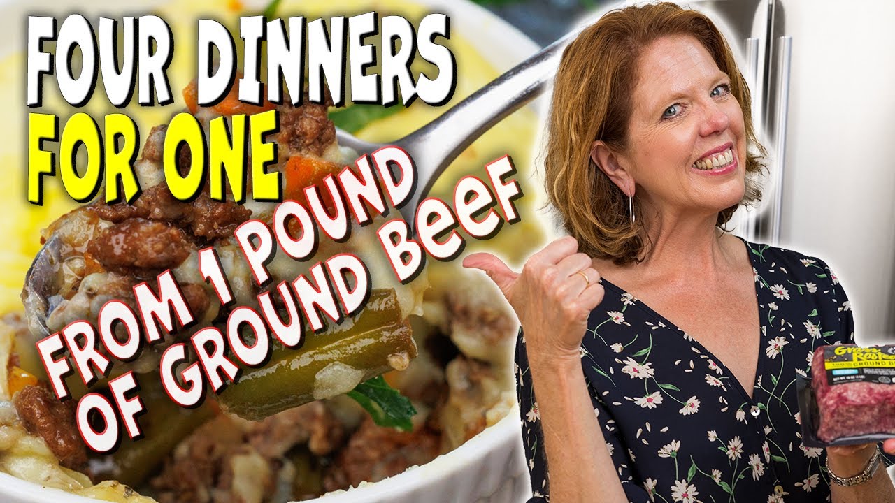 Four Easy Dinners For One From One Pound of Ground Beef