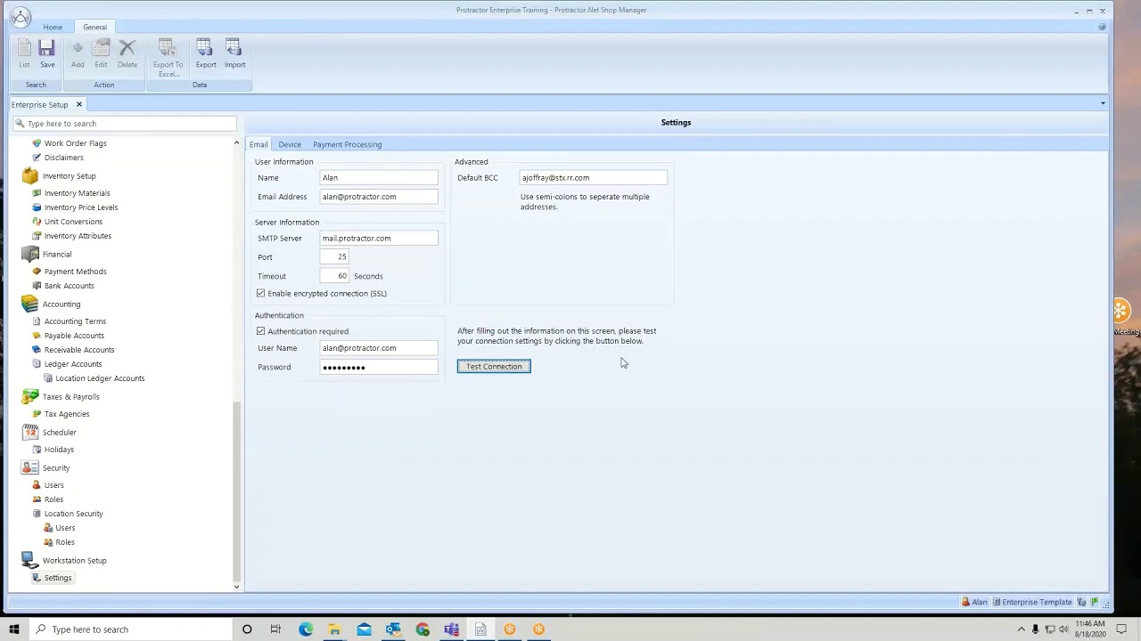 Enterprise - Setup - Workstation Settings