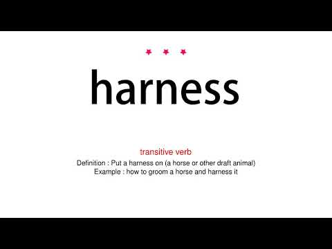 How to pronounce harness - Vocab Today