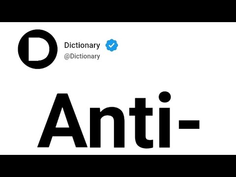 Anti- Meaning In English