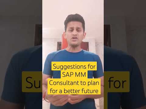 Valuable suggestions to SAP MM Consultants to plan for a better future #careersuggestions #sap #it