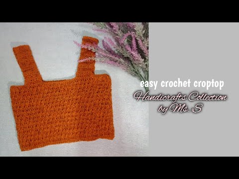 Easy crochet crop top | crochet tutorial for beginner