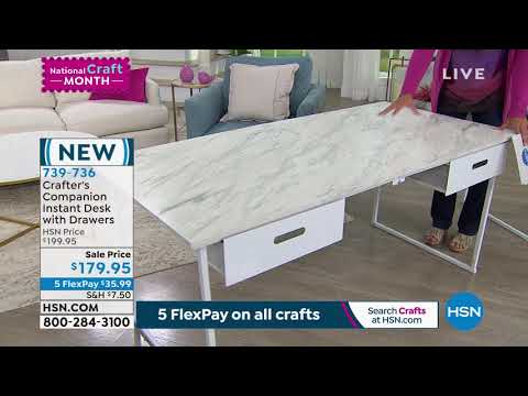 Crafter's Companion Instant Desk with Drawers