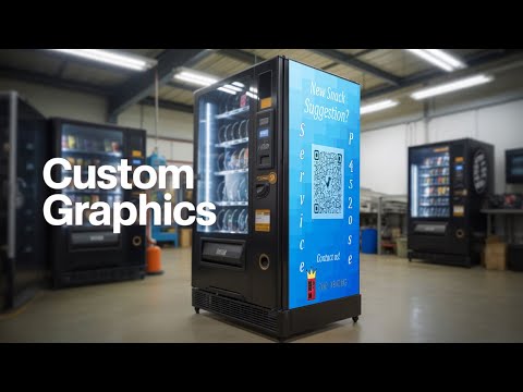 See How We Print Awesome Vending Machine Sides!