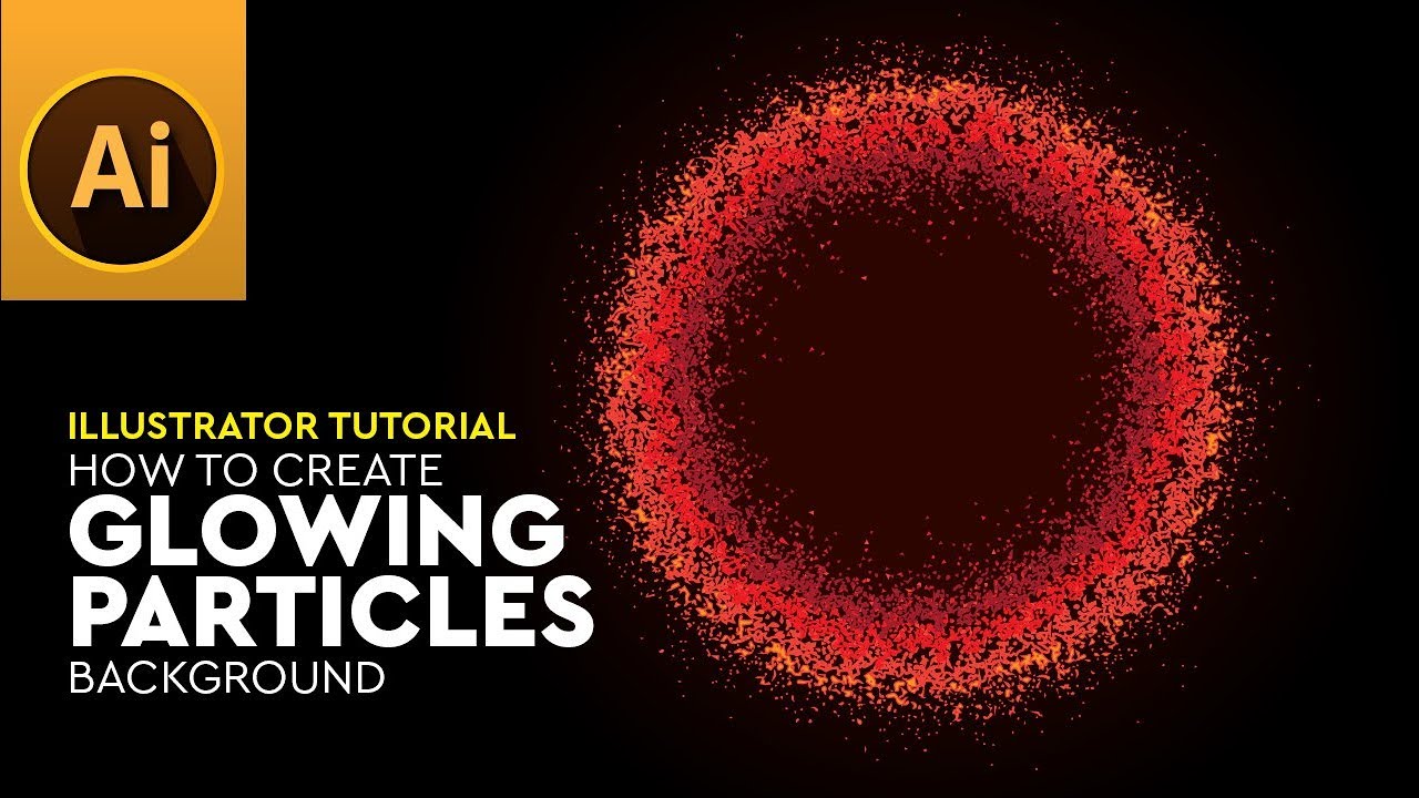 Glowing Particles Vector Background – Illustrator Tutorial