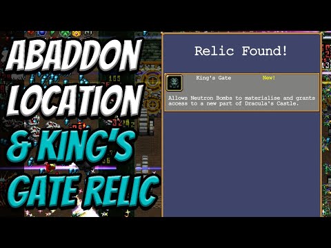 Where to find Abaddon and get the King's Gate Relic | Vampire Survivors Ode To Castlevania DLC