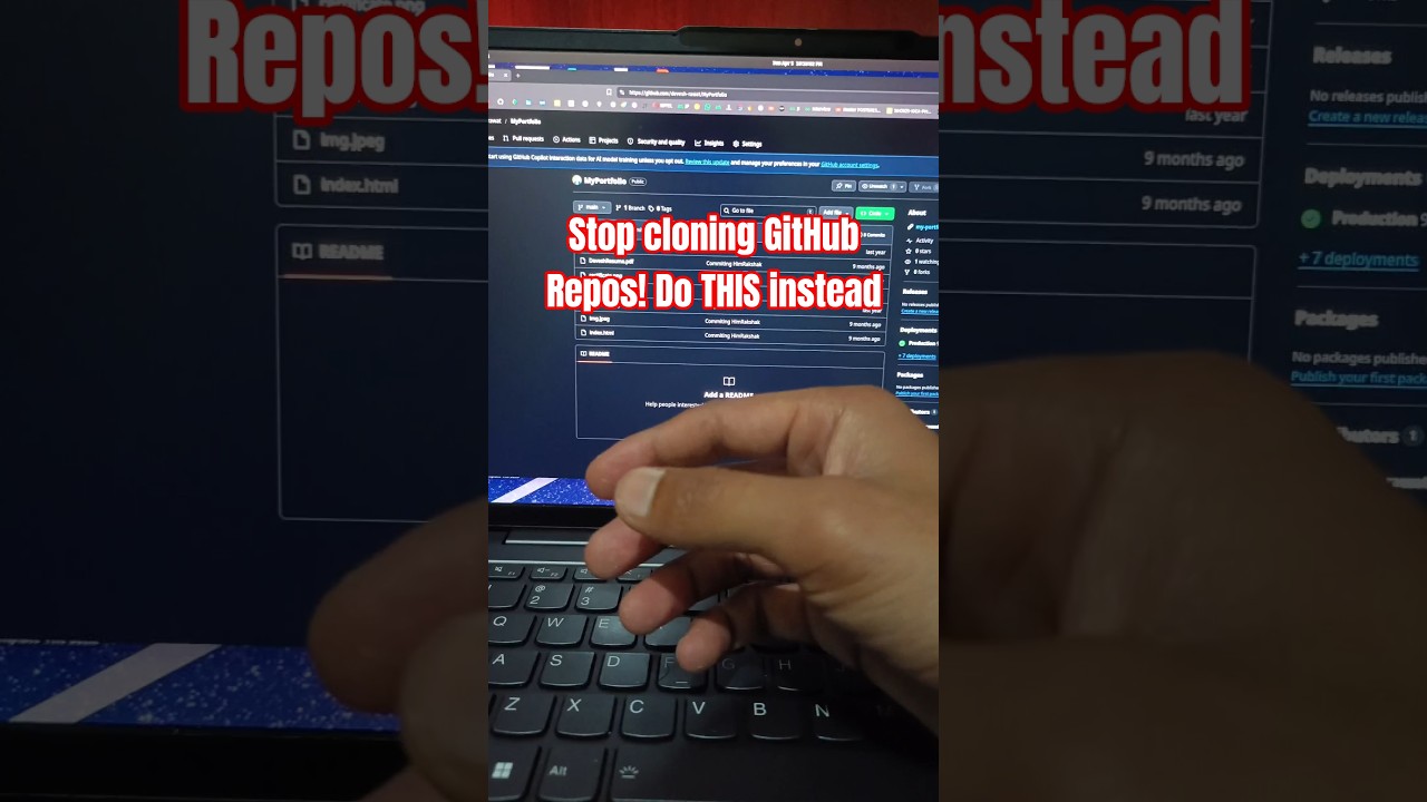 Stop cloning GitHub Repos! Do THIS instead  #github #coding #education