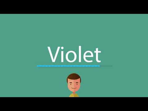 How to say Violet