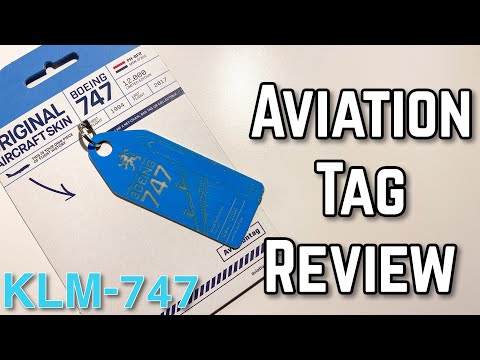 Aviation Tag Review | KLM 747-400 | Made From A Real Aircraft!