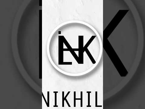NIKHIL Name brand logo ll Comment your Name #logo #viral