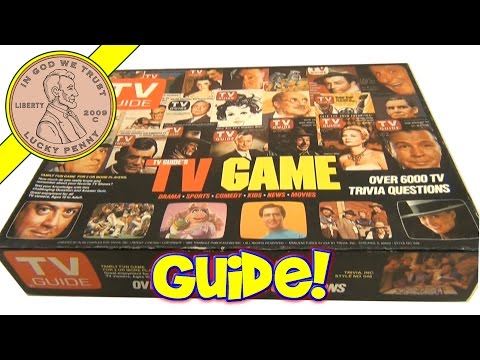 1984 TV Guide Trivia Board Game, Over 6000 TV Trivia Questions, by Allen Charles