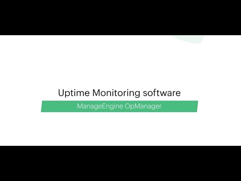 Uptime monitoring | Monitor network uptime proactively with ManageEngine OpManager