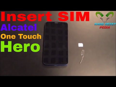 Alcatel One Touch Hero Insert the SIM card – Reset Any Smartphone