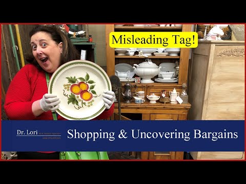 Misleading Tag! Pyrex Glass, Stangl & Ironstone Ceramics, Rocking Chair - Thrift with Me Dr. Lori