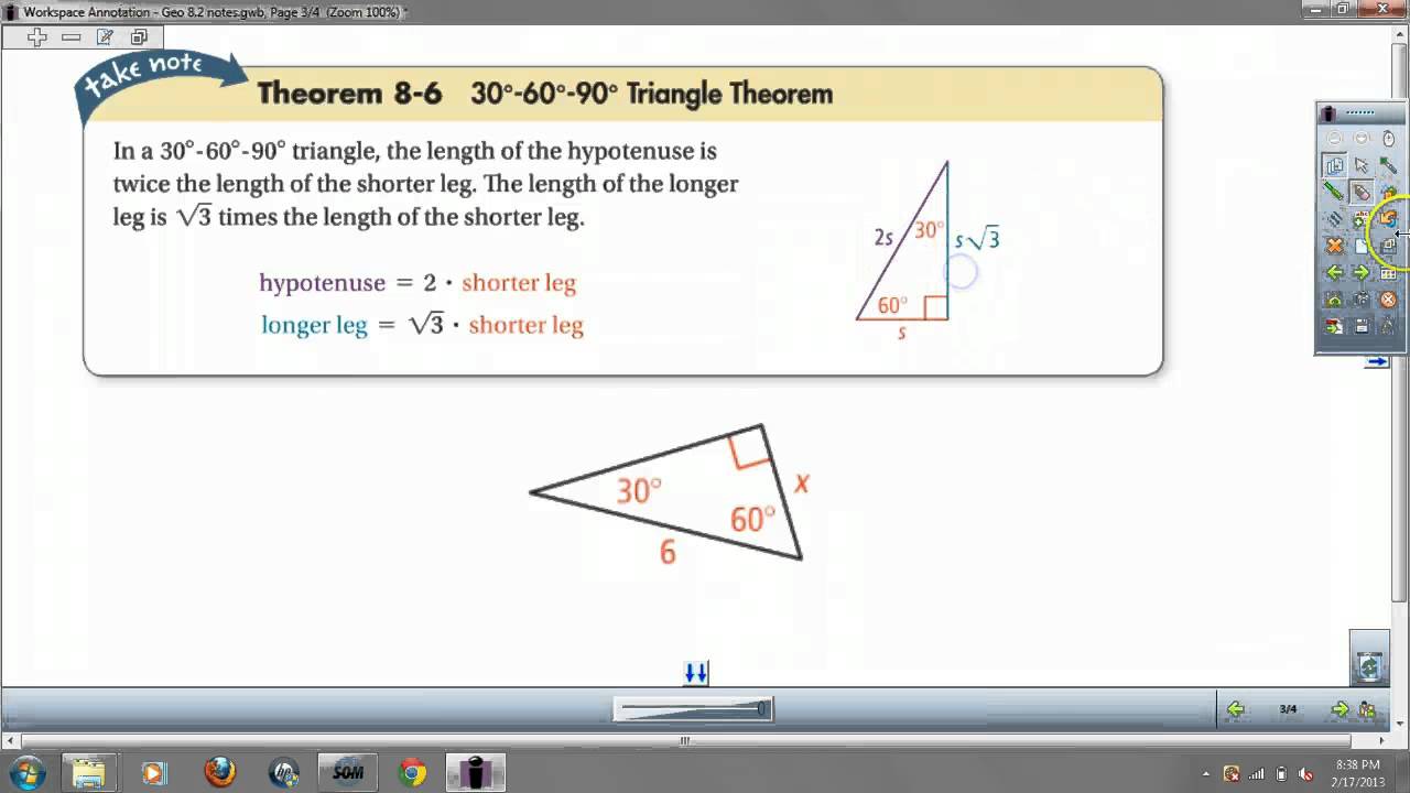 Geo 8.2 Special right triangles