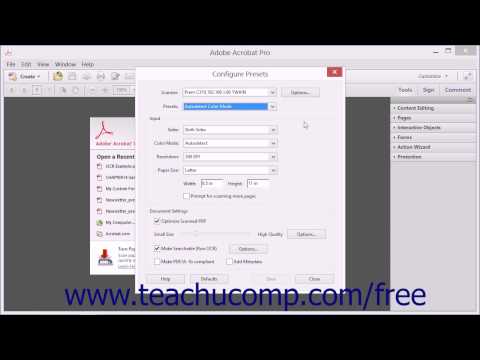 Recognizing Text in a Scanned PDF - Adobe Acrobat XI Training Tutorial Course
