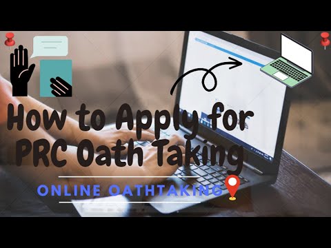 How to apply for PRC Online Oath Taking