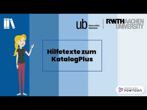 E-Tutorial: Hilfetexte zum KatalogPlus
