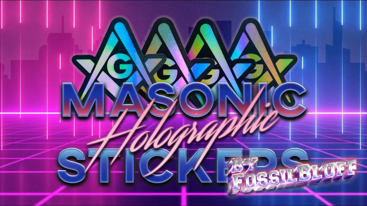 Holographic Masonic Stickers