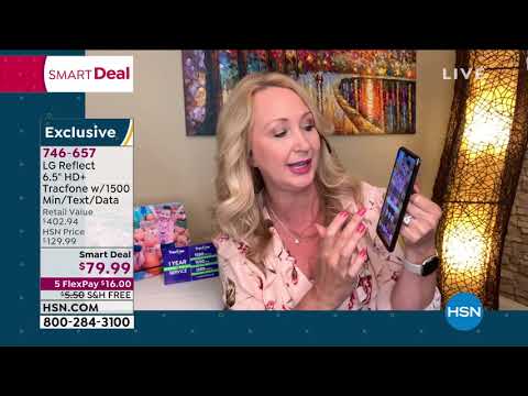 LG Reflect 6.5" HD+ Tracfone with 1500 Min/Text/Data wit...