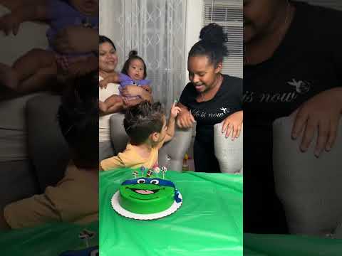 Sibling Shenanigans Sister Crashes Brothers Birthday Video 🎂 #shortsfeed #funny #birthday #shorts