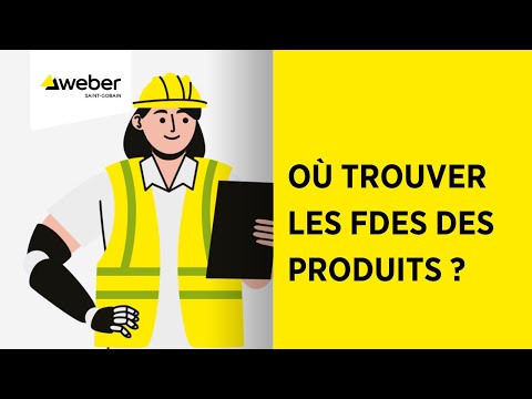 Les documents techniques : FDS et FDES | Weber