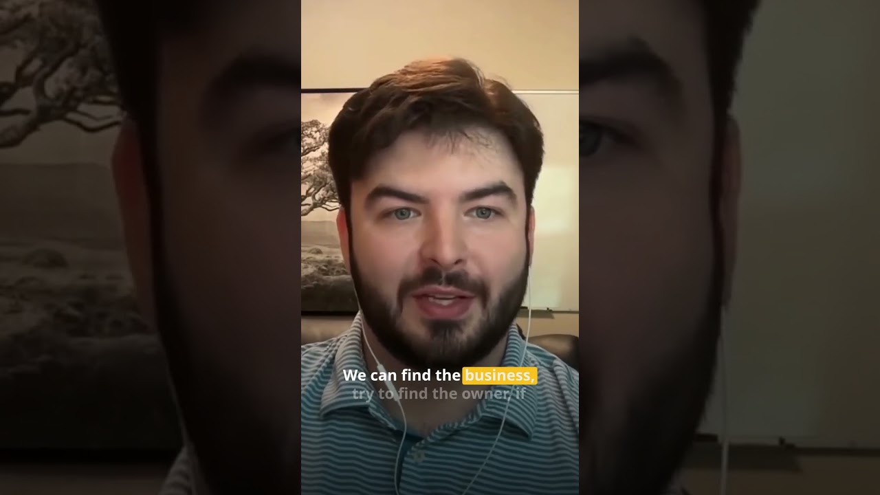 He finds business owners that aren’t on LinkedIn