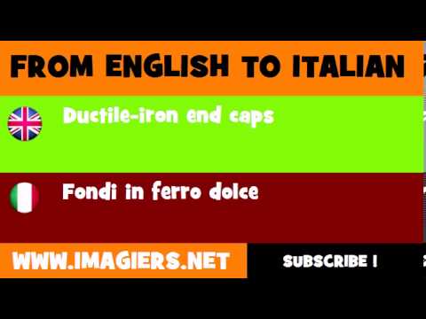 How to say Ductile iron end caps in Italian