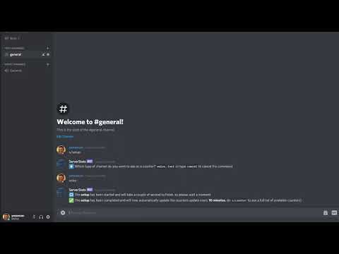 HOW TO MAKE DISCORD MEMBER COUNT/STATS BOT!