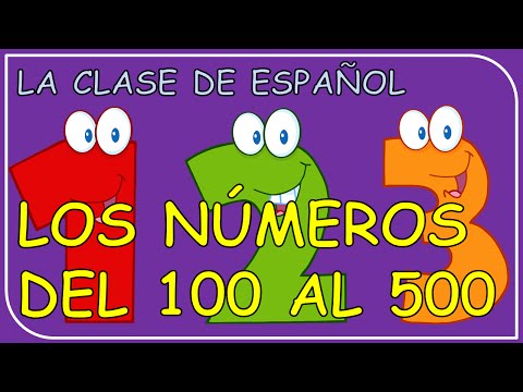 Numbers in Spanish from 100 to 500 / Números en espa