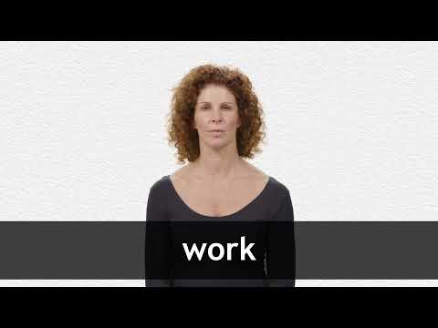 How to pronounce WORK in American English