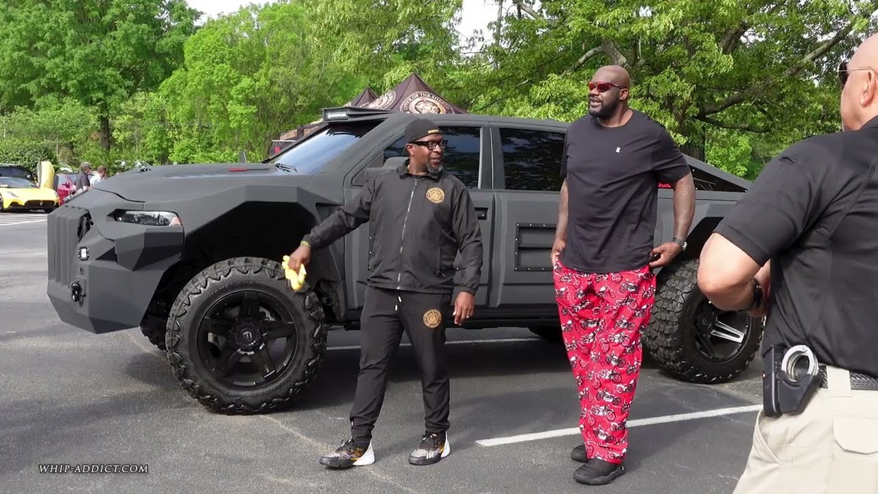 Shaquille O'Neal Shows Up at Car Show in His Apocalypse Monster Truck ...