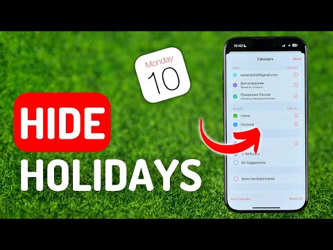 How to Show or Hide Holidays in iPhone Calendar