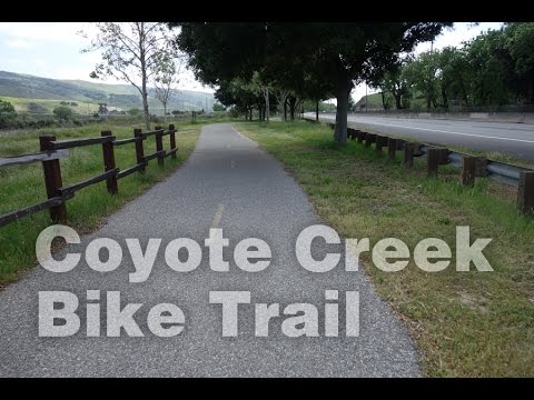 Coyote Creek Easy Bike Trail In San Jose California