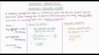 Inventory management system - Operation management - Example