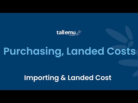 Purchasing with Landed Costs