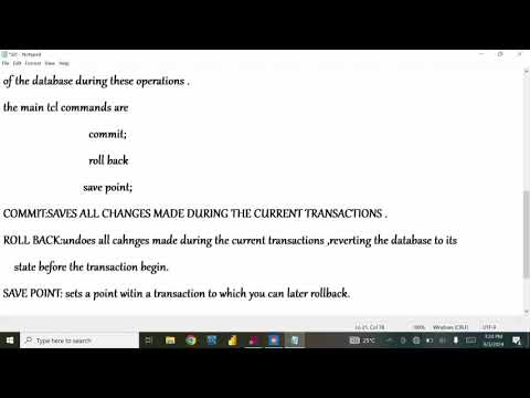 what is TCl commands in SQL with examples and syntax