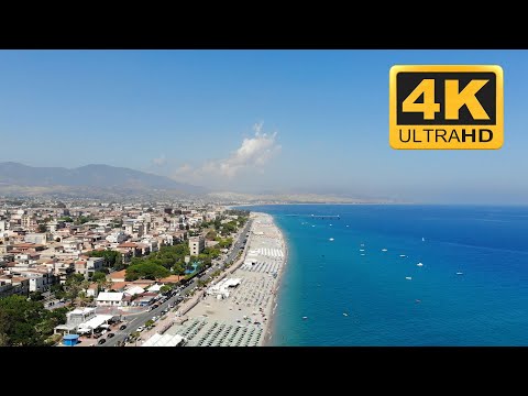 Siderno Beach in Calabria, Italy Drone Footage in 4K - 2020 Drone Tours